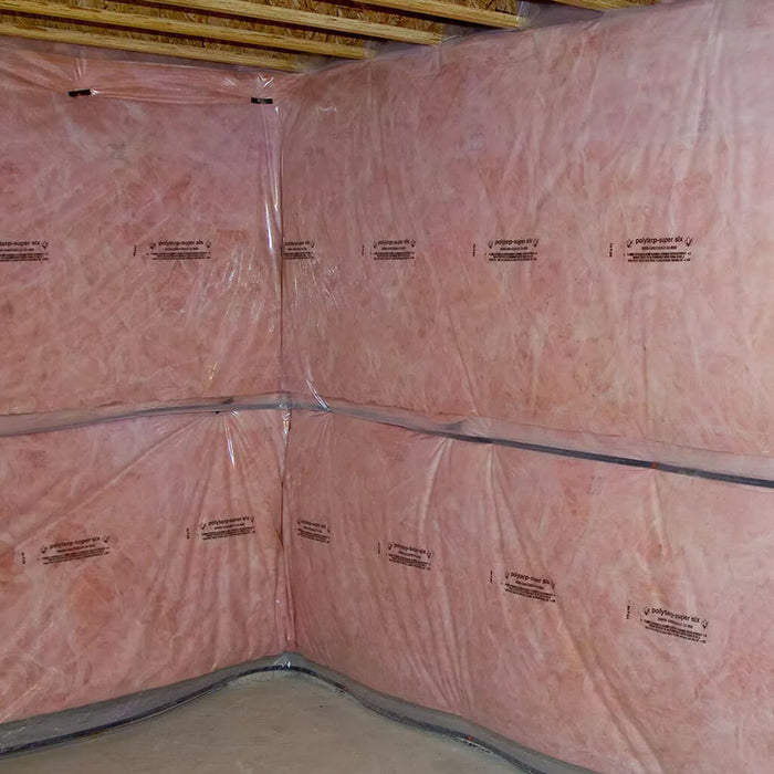 TLP R20 4 ft. x 35 ft. Fibreglass Basement Insulation Foundation Blank