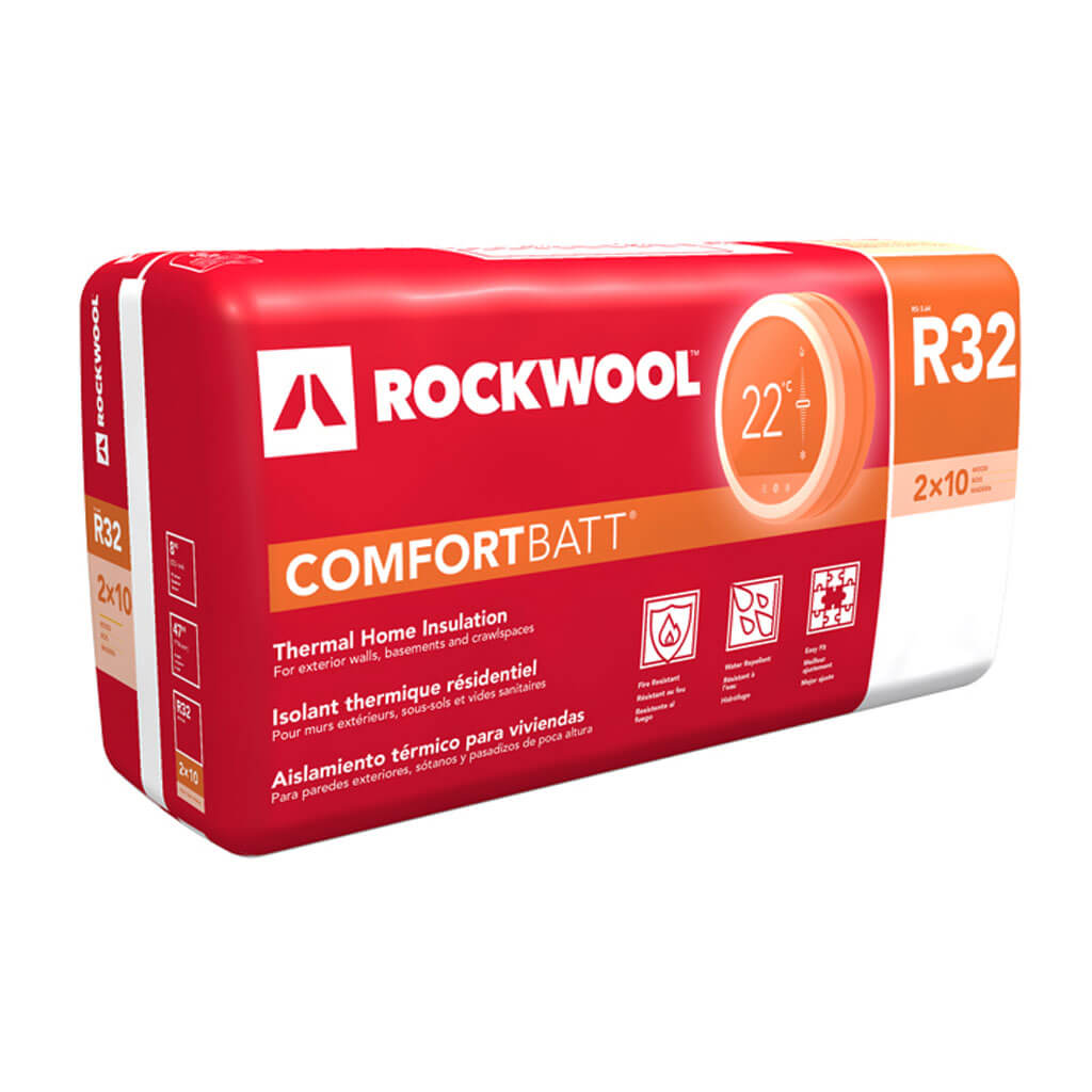 ROCKWOOL COMFORTBATT R32 8 in. x 15.25 in. x 47 in. Wood Stud Insulati