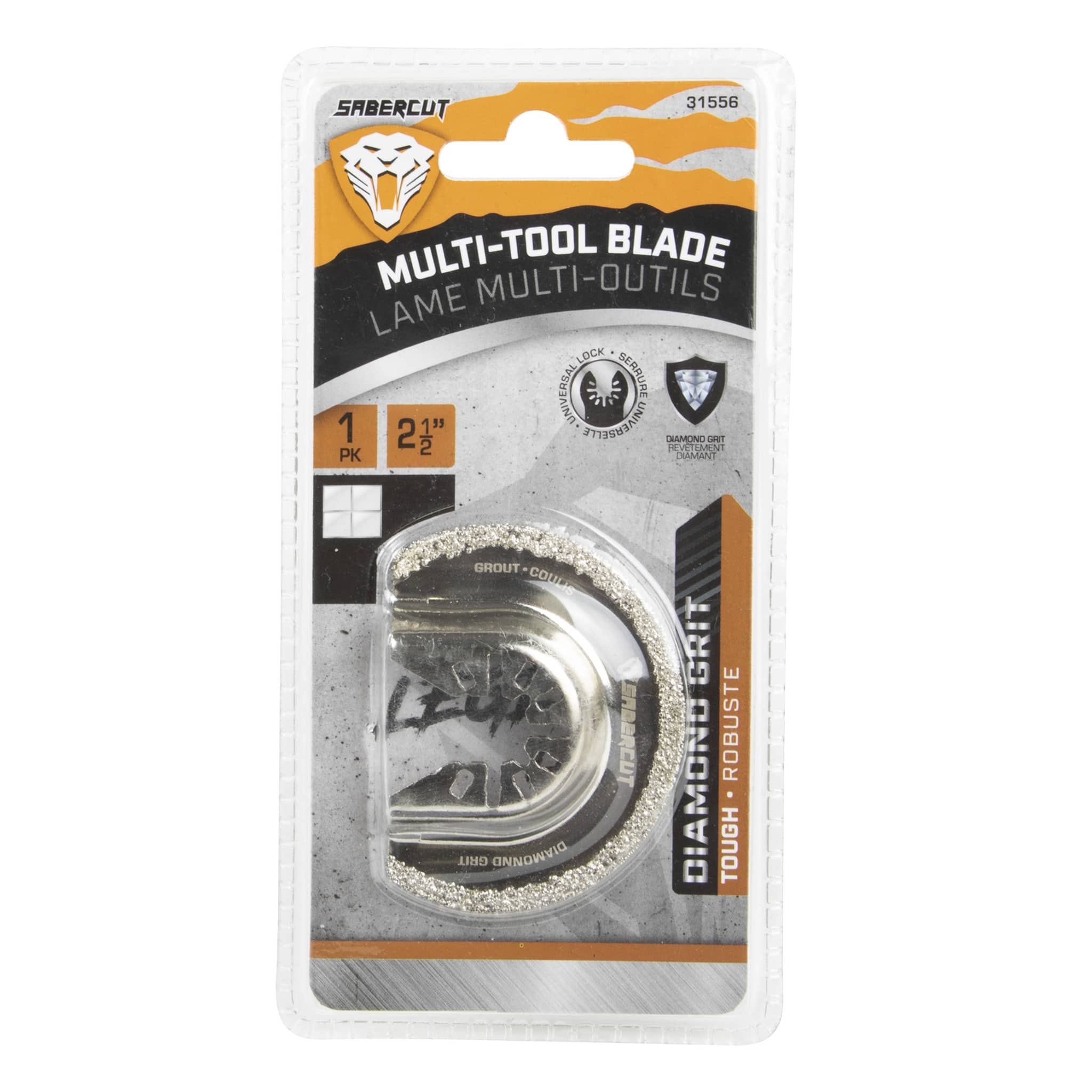 Sabercut 2-1/2in Multi-Tool Diamond Grit Seg Grout Blade