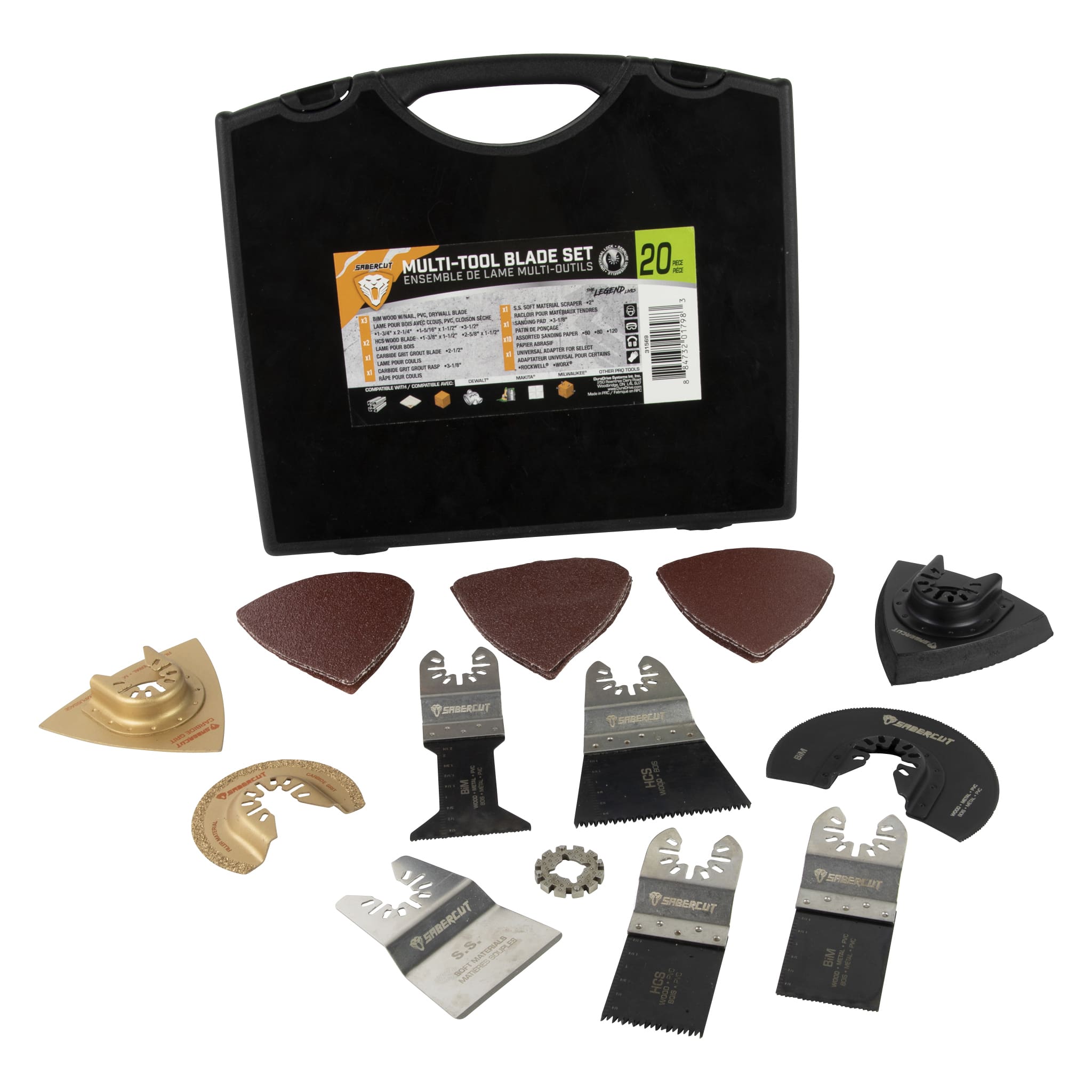 Sabercut Multi-Tool 20-Piece Blade Set